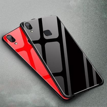 Samsung Galaxy M20 - Original shine Back Cover Glass Case Black | Daraz ...