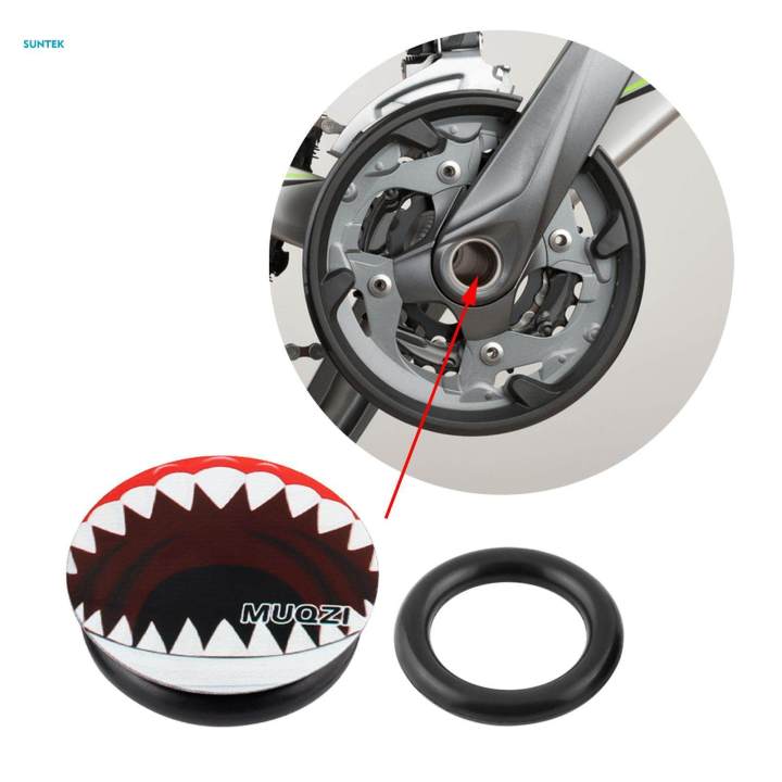 Bike Crank Cover Crankarm Dust Metal Lightweight Center Shaft Caps ...