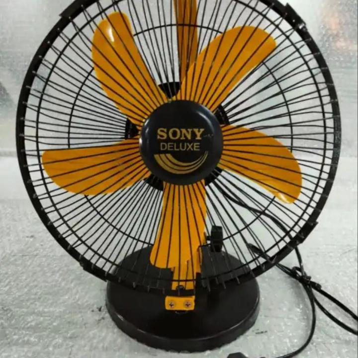 Sony 9 Inch Heavy Duty High Speed Fan Black (5) (3) pakha-Steel Stand ...