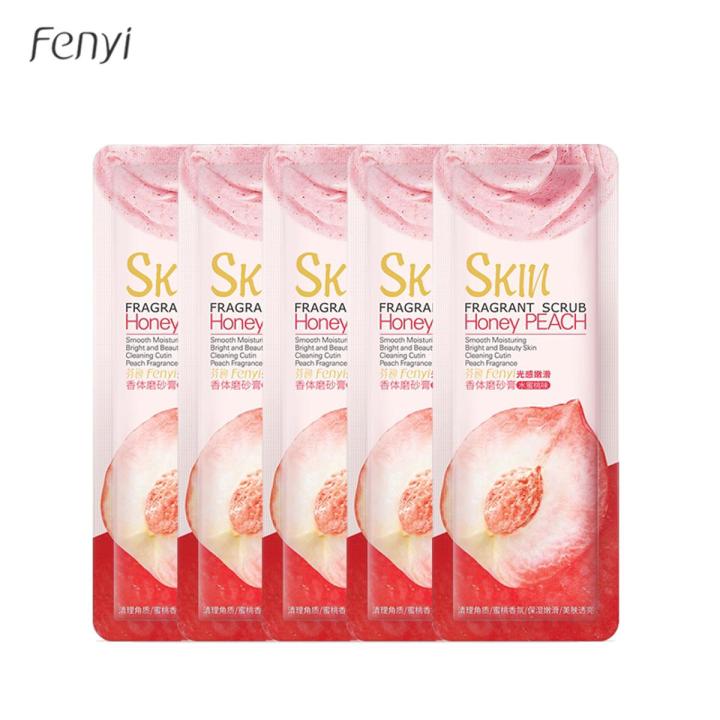 Fenyi Honey Peach Body Scrub Mini 3g - 5 pcs | Daraz.com.bd