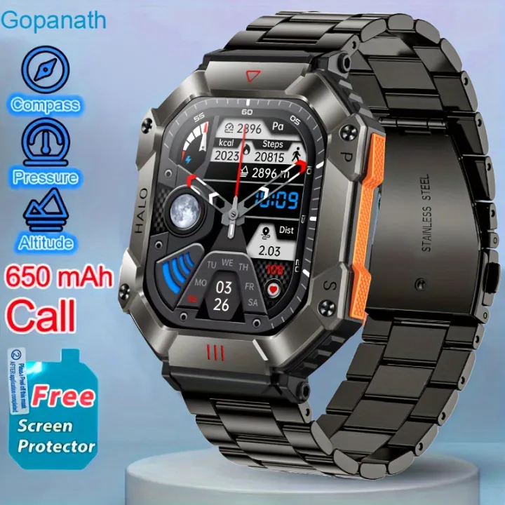 2023New Men's Smart Watch Compass GPS Movement Track Weather AI Voice ...