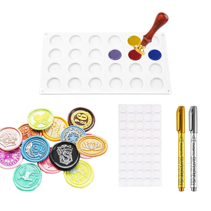 Silicone Craft Mat for Wax Seal Stamp,24-Cavity Wax Sealing Pad | Daraz ...