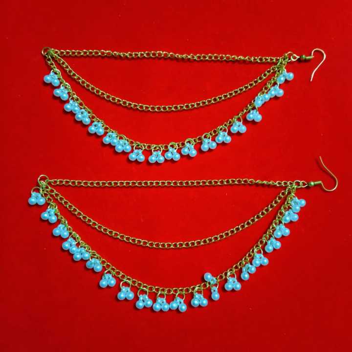 Exclusive 3 lear colourful pearl earring tana jewellery for women ...