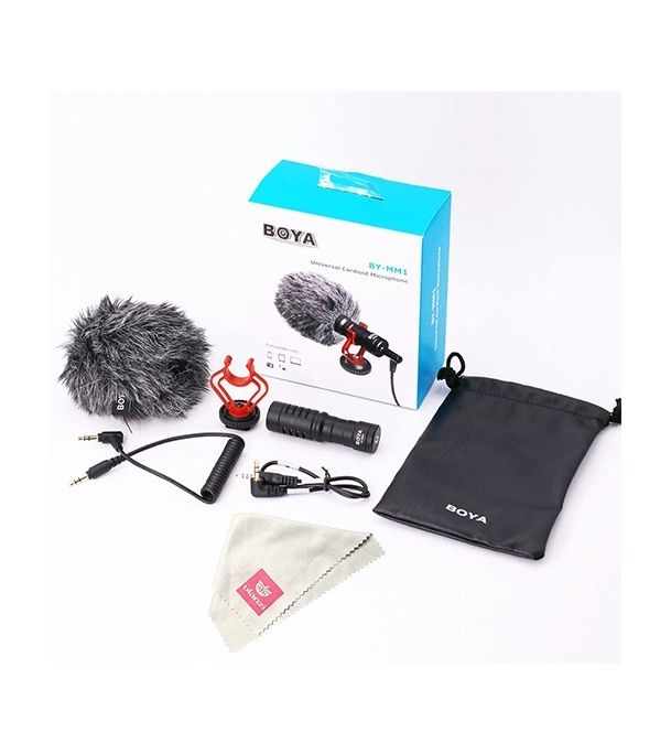 BOYA BY-MM1 MM1 Compact On-Camera Video Microphone - Black | Daraz.com.bd
