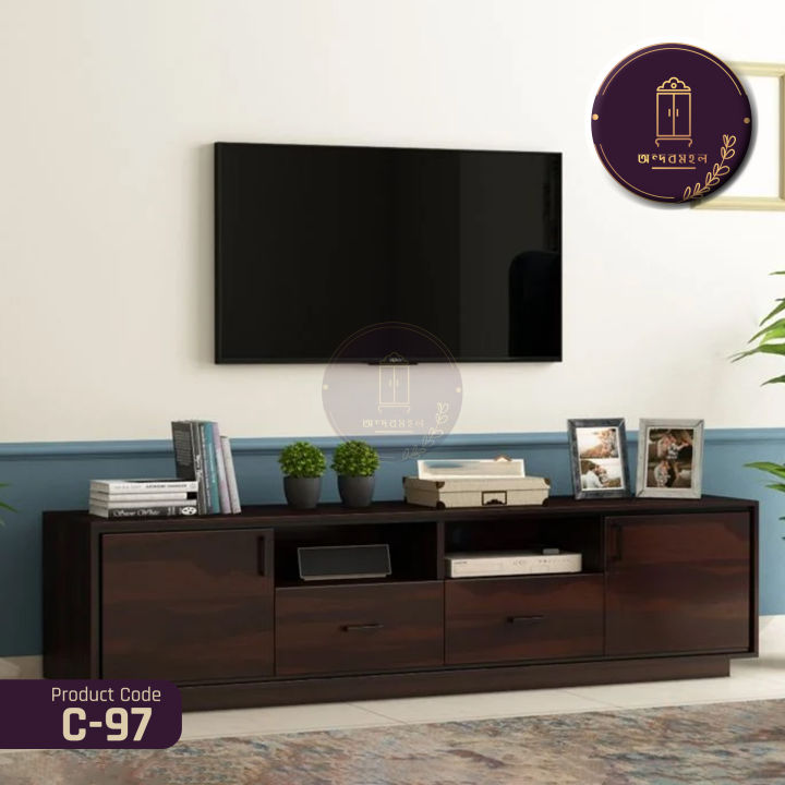 Andormahal MDF Modern TV Stand with storage (7ft length) | Daraz.com.bd