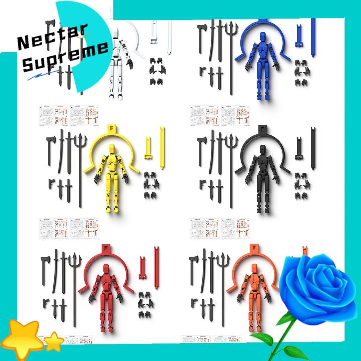 Desktop Action Figure 6pcs Magnetic Robot Action Figures with Movable ...