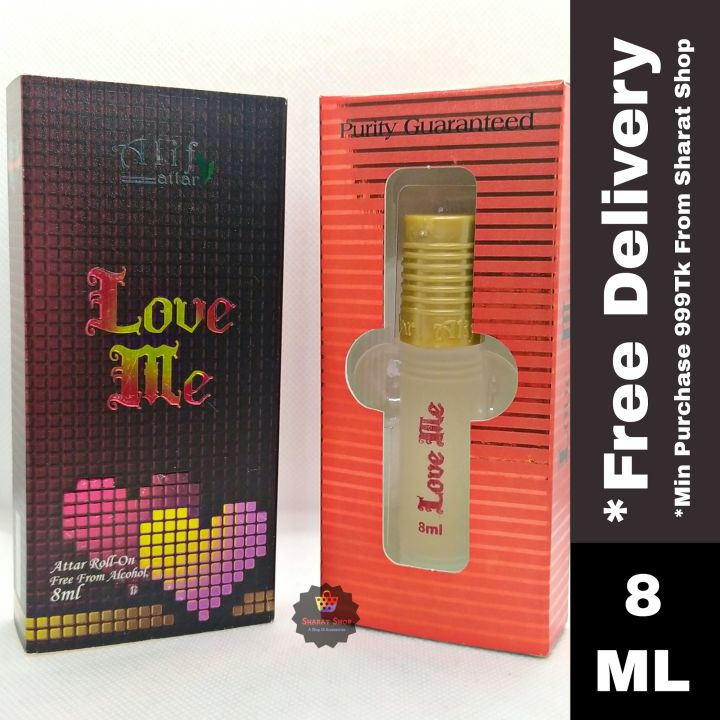 Alif Love Me Attar Long Lasting Roll On Ator Non Alcoholic Perfume ...
