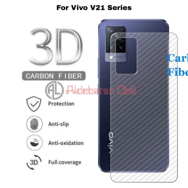 Vivo V21E / V21 Carbon Fiber Back Poly Sticker | Daraz.com.bd