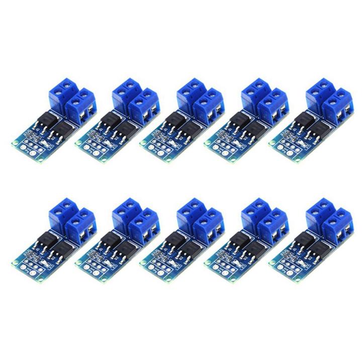 BRADOO-10PCS DC 5V-36V 15A(Max 30A) MOSFET MOS FET Trigger Switch ...
