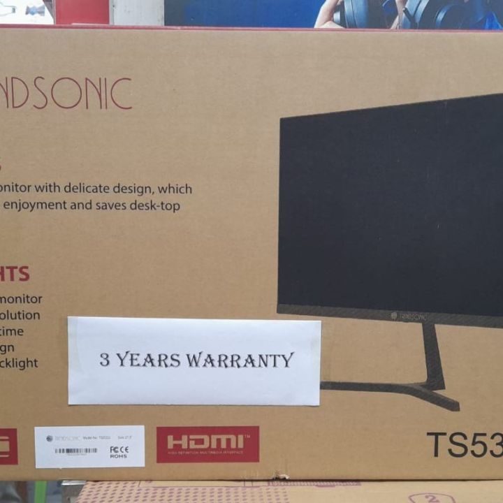 TRENDSONIC TS5322 FULL HD 22 Inch BEZZEL-LESS MONITOR | Daraz.com.bd