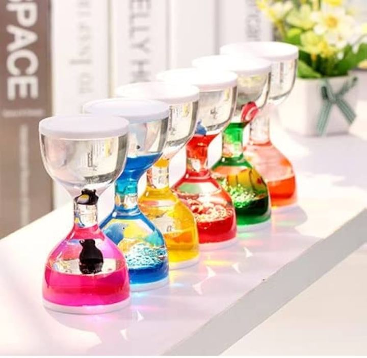 Bubbler Timer Hourglass (Oil Timer in Minutes), Oil Hourglass Visual ...