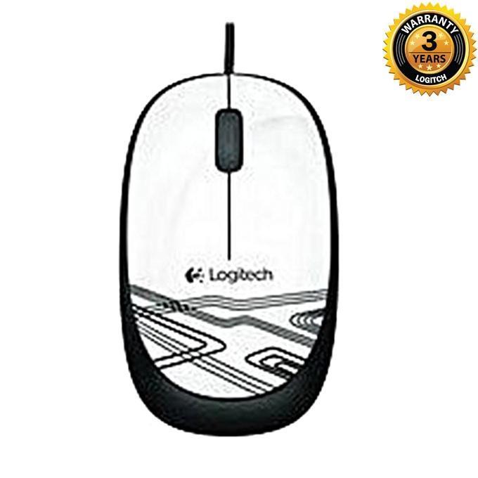 Logitech M105 - Corded Optical Mouse - White | Daraz.com.bd