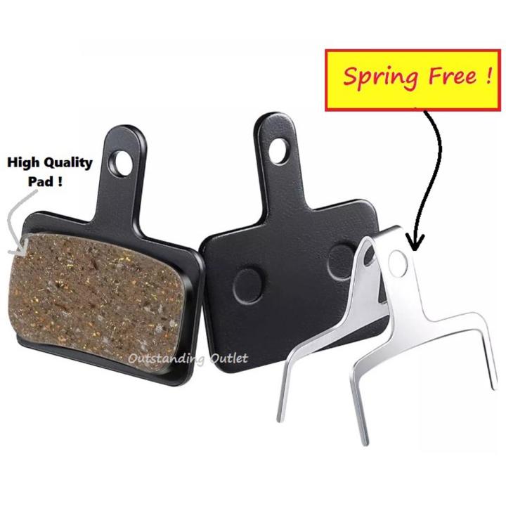 Bicycle Oil Brake Pads With Spring ( (2 pcs Pads+1pc Spring) | Daraz.com.bd