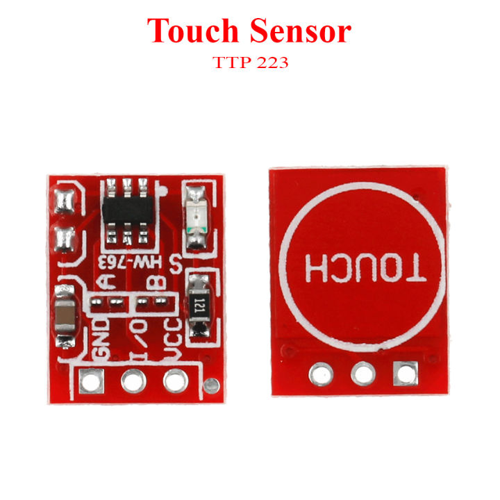 TTP223 Touch Button Module Capacitor Type Single Channel Self Locking Touch Switch Sensor ...
