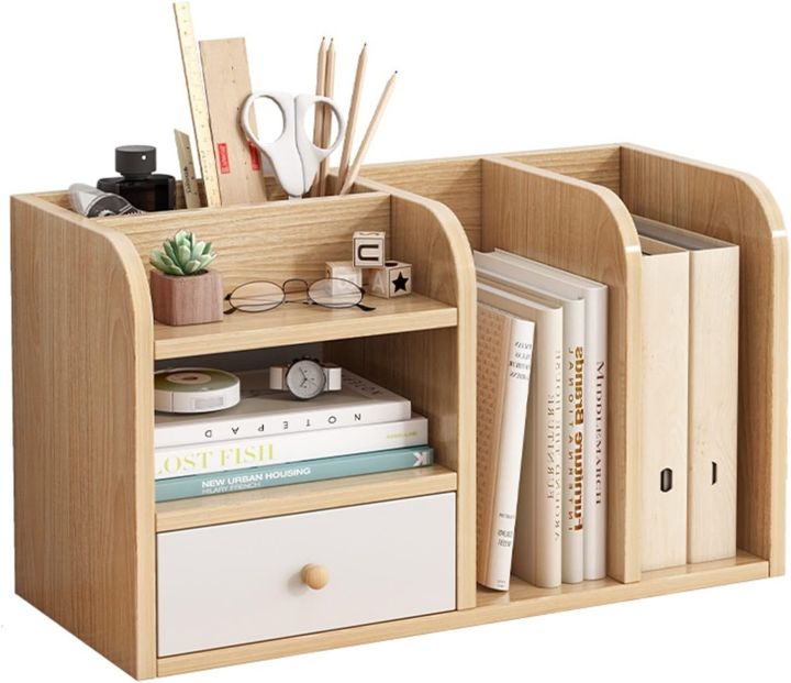 GUODDM Desk Organizers Bookshelf, Small Bookshelf, Desktop Organization ...
