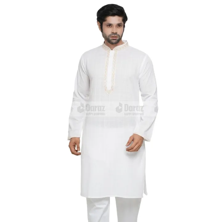 Low price white panjabi for men cotton | White panjabi for men stylish ...