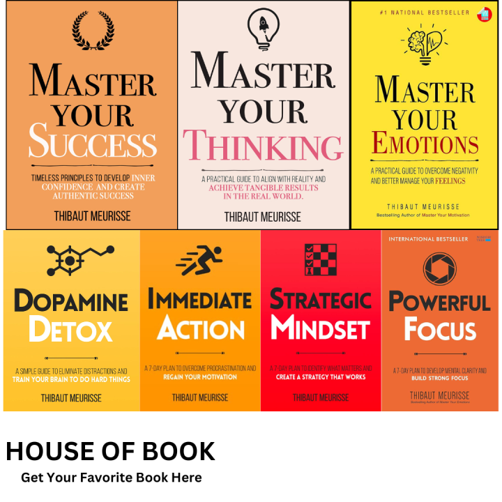Thibaut Meurisse 7 Books Set (Master Your Success, Master Your Thinking, Master Your Emotions ...