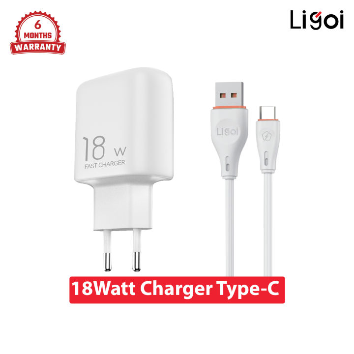 18Watt Fast Charger VOOC Supported Type-B,Type-C Charger & Free Cable ...