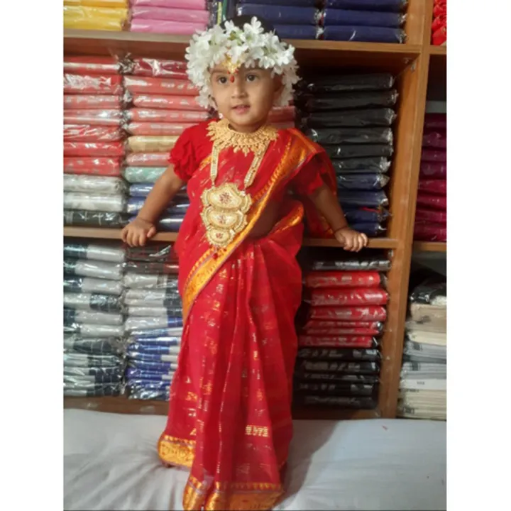 Baby Saree New Design Multicolor Saree For Baby | Daraz.com.bd