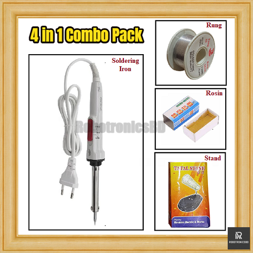 Soldering Iron Combo Pack | 4 in 1 Kit | 60W High/Low Adjustable ...