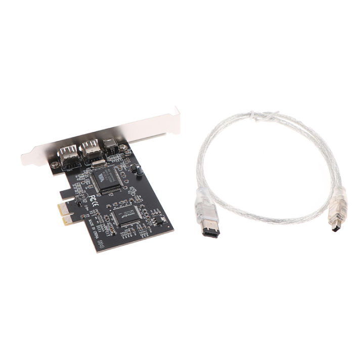 PCIe Firewire Card for Windows 10,IEEE 1394 PCI Express Controller 4 ...