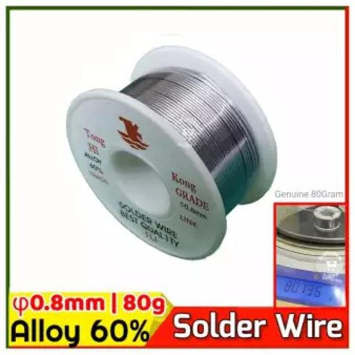 Tong Kong Soldering Lead 60% Alloy Welding Solder Wire Spool Reel 0.8mm DIY Hobbyists ...