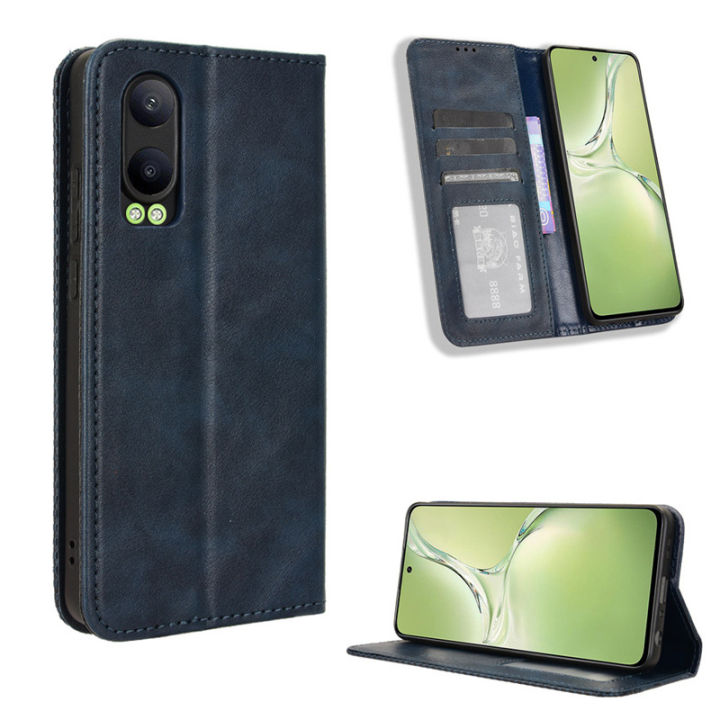 OnePlus Nord CE4 Lite 5G Leather Case Folio Wallet Magnetic Shock Case ...