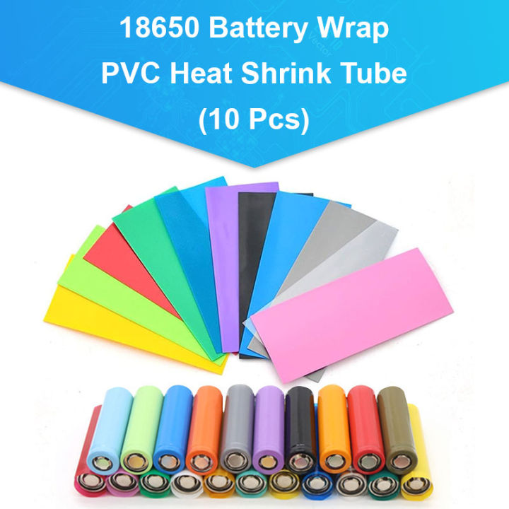 18650 Lithium-Ion Battery Wrap PVC Heat Shrink Tube Insulated Film ...