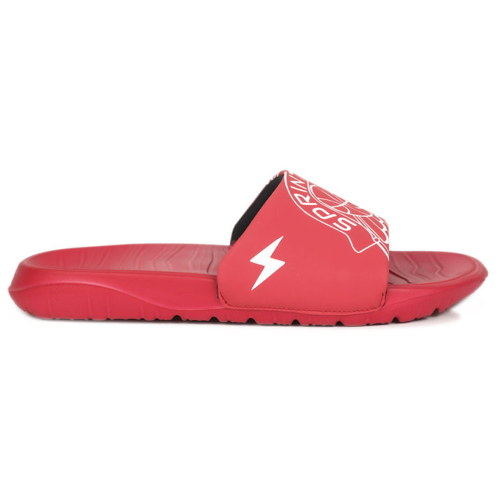 Sprint Red PU+Mesh Slide for Men | Daraz.com.bd