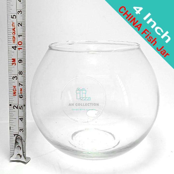 4 inch China Fish Glass Bowl | Betta Fish jar | Fighter Fish Mini ...