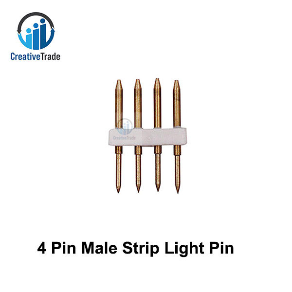 4 Pin Male Connector Strip Light Pin Large Size Recommend Accessory ...