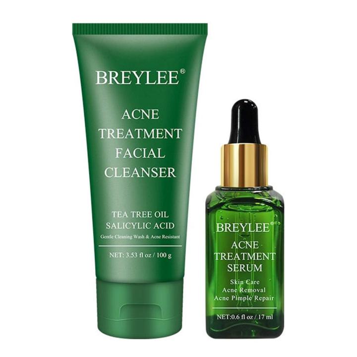 BREYLEE Acne Treatment Serum 17ml & Cleanser 100gm Combo | Daraz.com.bd
