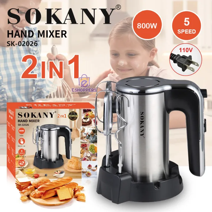 Sokany 2-in-1 Hand Mixer with Stand | Daraz.com.bd