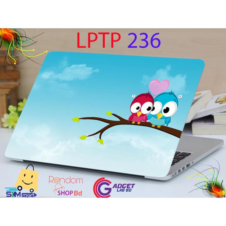 LS - 236 Bird Couple Love Laptop Sticker Vinyl Paper Waterproof Laptop ...
