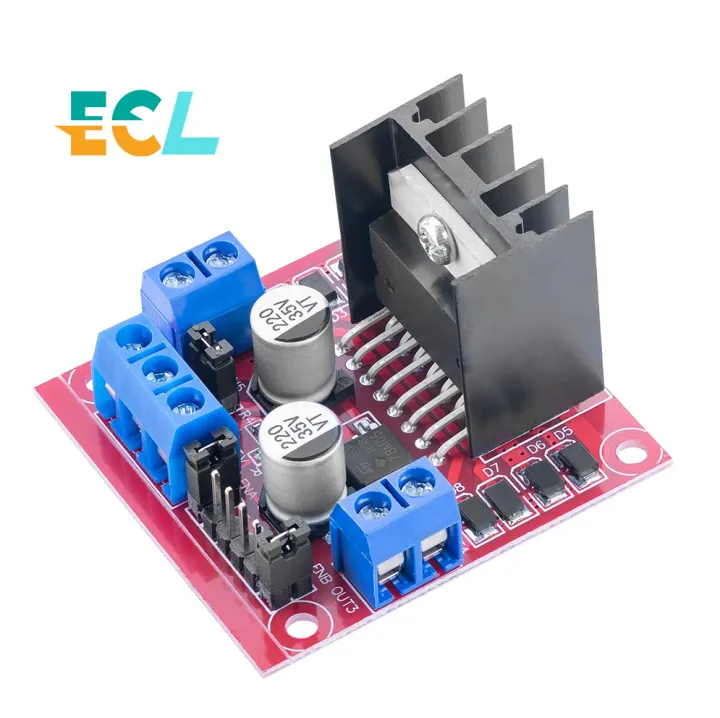 L298N Motor Driver Shield/ L298N Motor Driver/ DC Motor Driver (RED ...