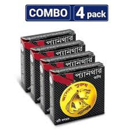 Panther Dotted Condoms 4 pack combo, Total 12 pcs | Daraz.com.bd