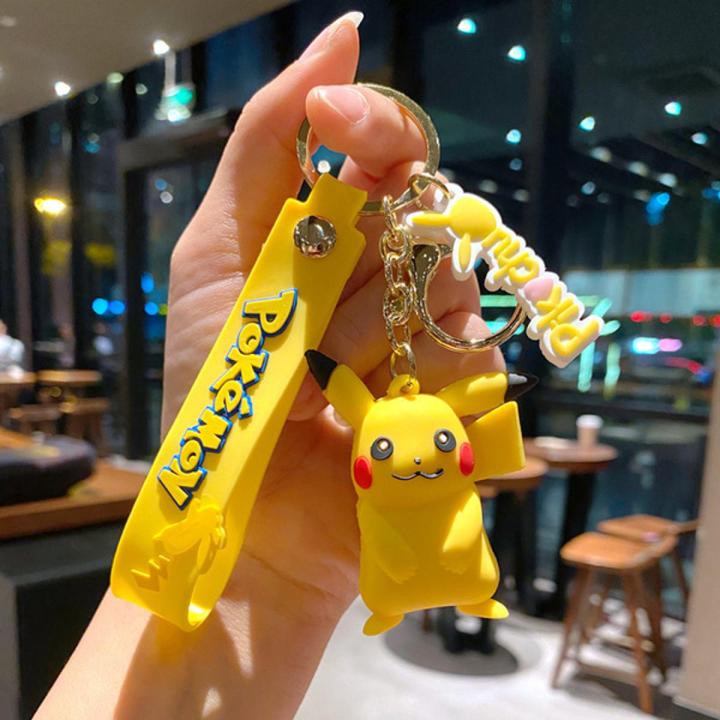 Pokemon Key Chain Anime Pikachu Fashion Keychain Bag Keyring Pendant ...