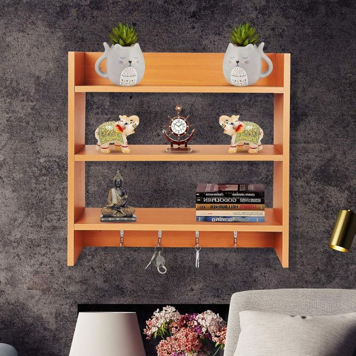 Bondhu Furniture Multipurpose MDF Made Wall Mounted Racks Shelf ...