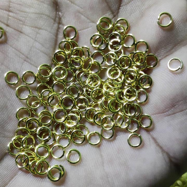 200 Piece Small Golden Jump Ring DIY Accessory Jewellery Findings ...