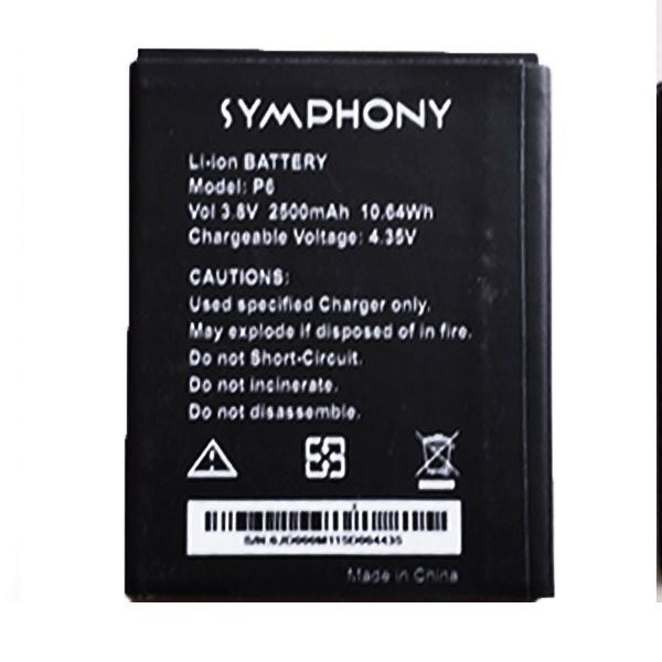 Symphony P6 Mobile Battery 2500 mAh | Daraz.com.bd