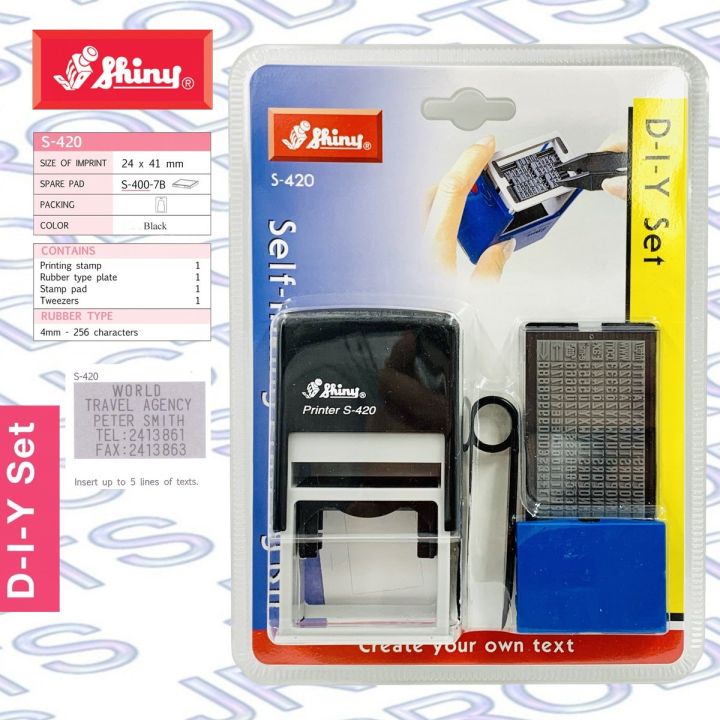 Shiny S-420 Self Inking Printing Kit D.I.Y Set | Daraz.com.bd