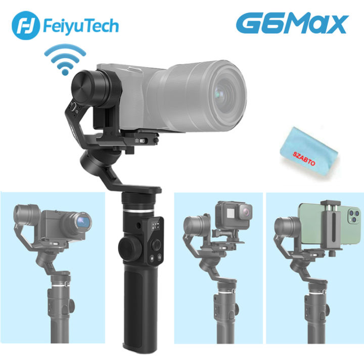 FeiyuTech G6 Max 3 Axis Handheld Gimbal Stabilizer for Mirrorless Camera Pocket Camera GoPro ...
