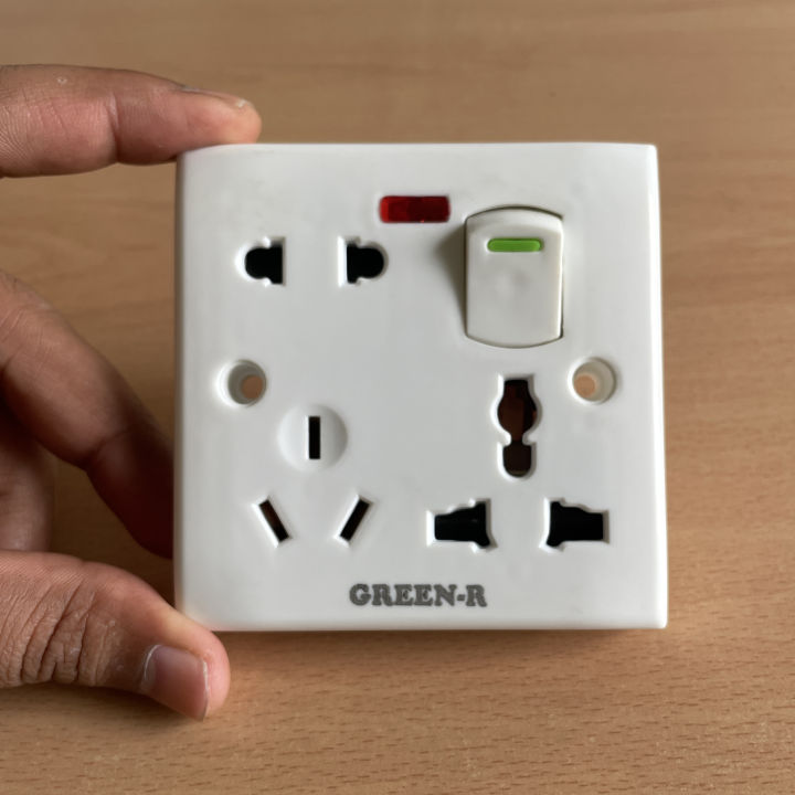 6 Pin Multi with Type I, 2 Pin and 3 Pin Combined Function Universal ...