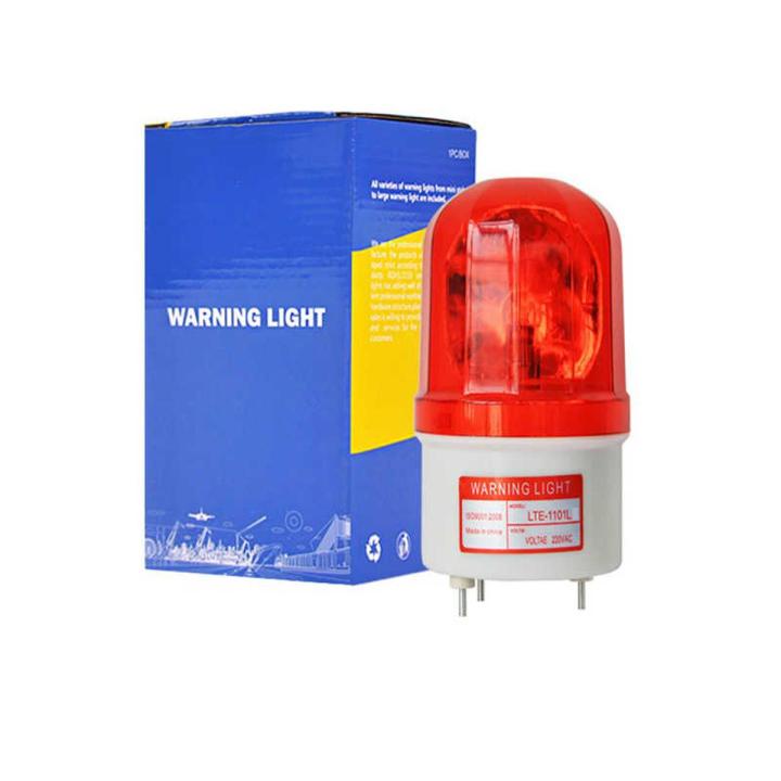 LED Warning Light Flashing Signal Tower Lamp AC 220V Red LTE1101L ...