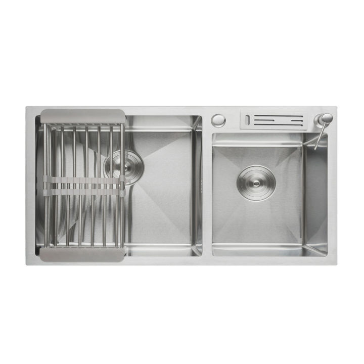 Hand Made Kitchen Sink Teka brand (Double Bowl 18x30-32") | Daraz.com.bd