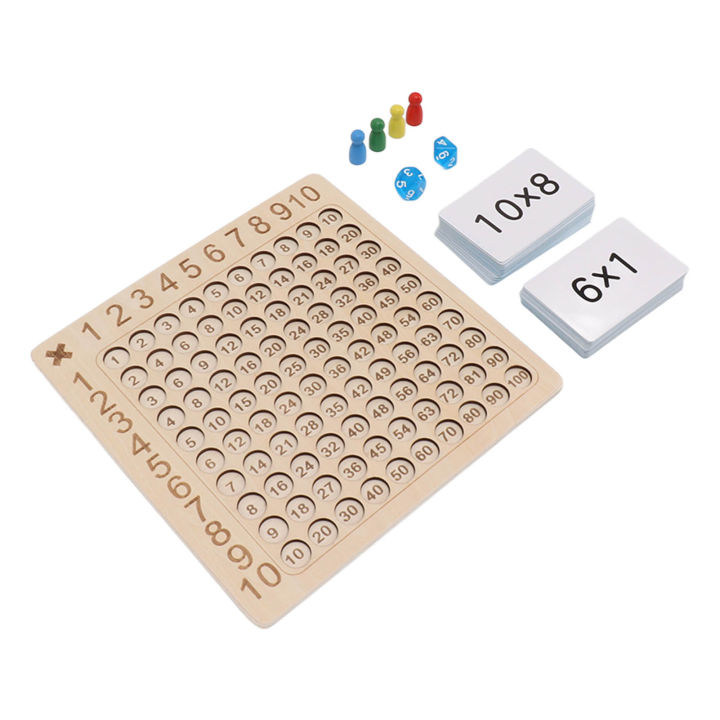 Wooden Multiplication Table Multiplication Board Game Enhance Brain ...