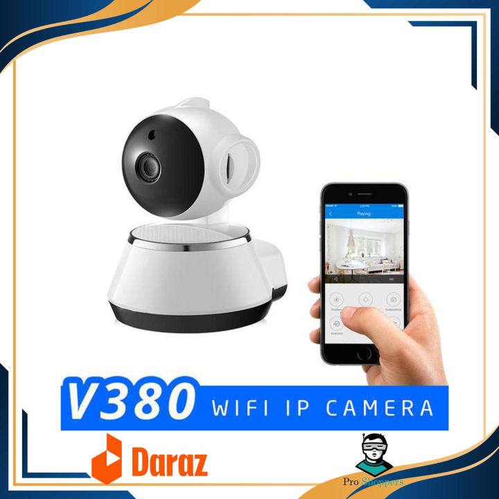 V380 Pro WiFi IP Camera 360 Degree CCTV Camera, Wireless Mini CCTV IP ...