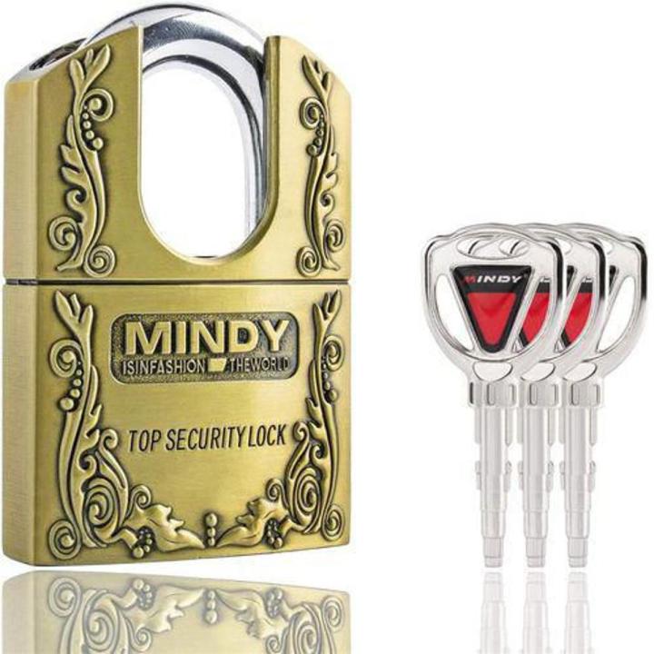 Mindy High Security Anti-Theft Hard Steel Key Padlock | Daraz.com.bd