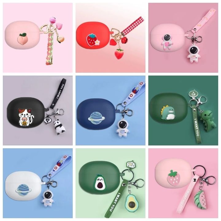 For Honor Earbuds X5 Case Cartoon peach / avocado/ Cute Animal silicone ...