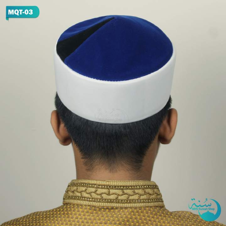 Navy Blue Color Special Beautiful Design Islamic Items Makhmal Fabrics ...